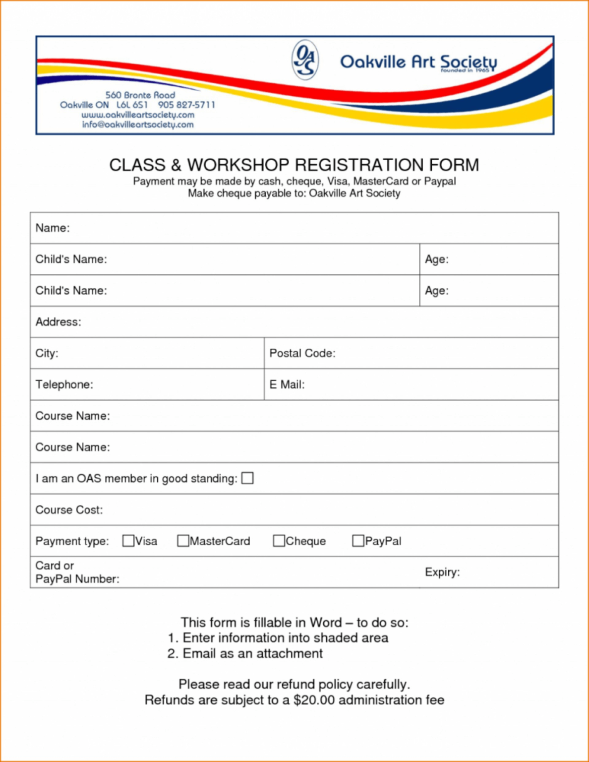 Enquiry Form Template Word