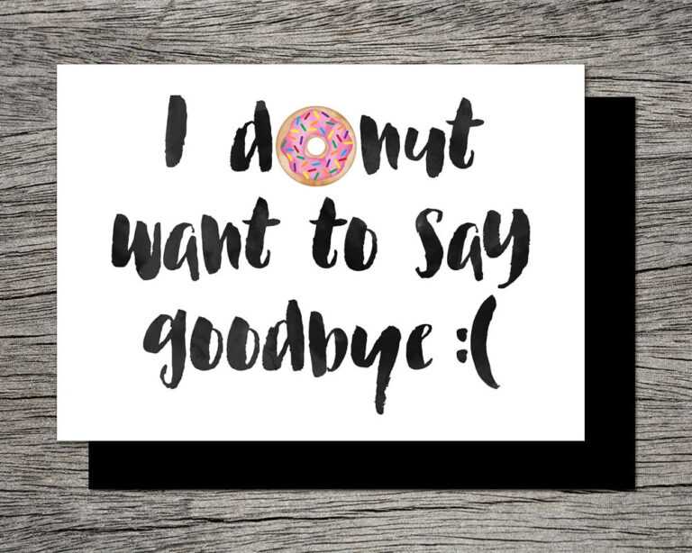 14 Farewell Card Designs And Examples Examples Pertaining To Goodbye 