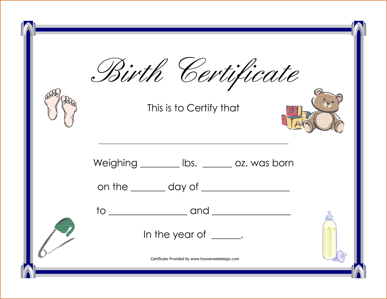 Build A Bear Birth Certificate Template Professional Template
