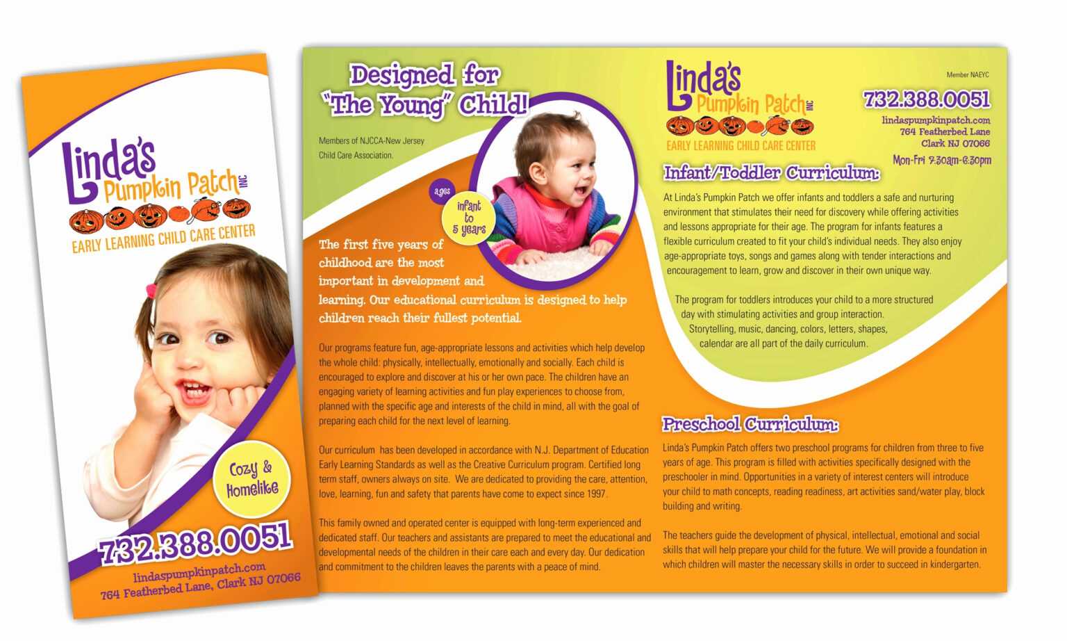 Child Care Flyer Design Gisa For Daycare Brochure Template 