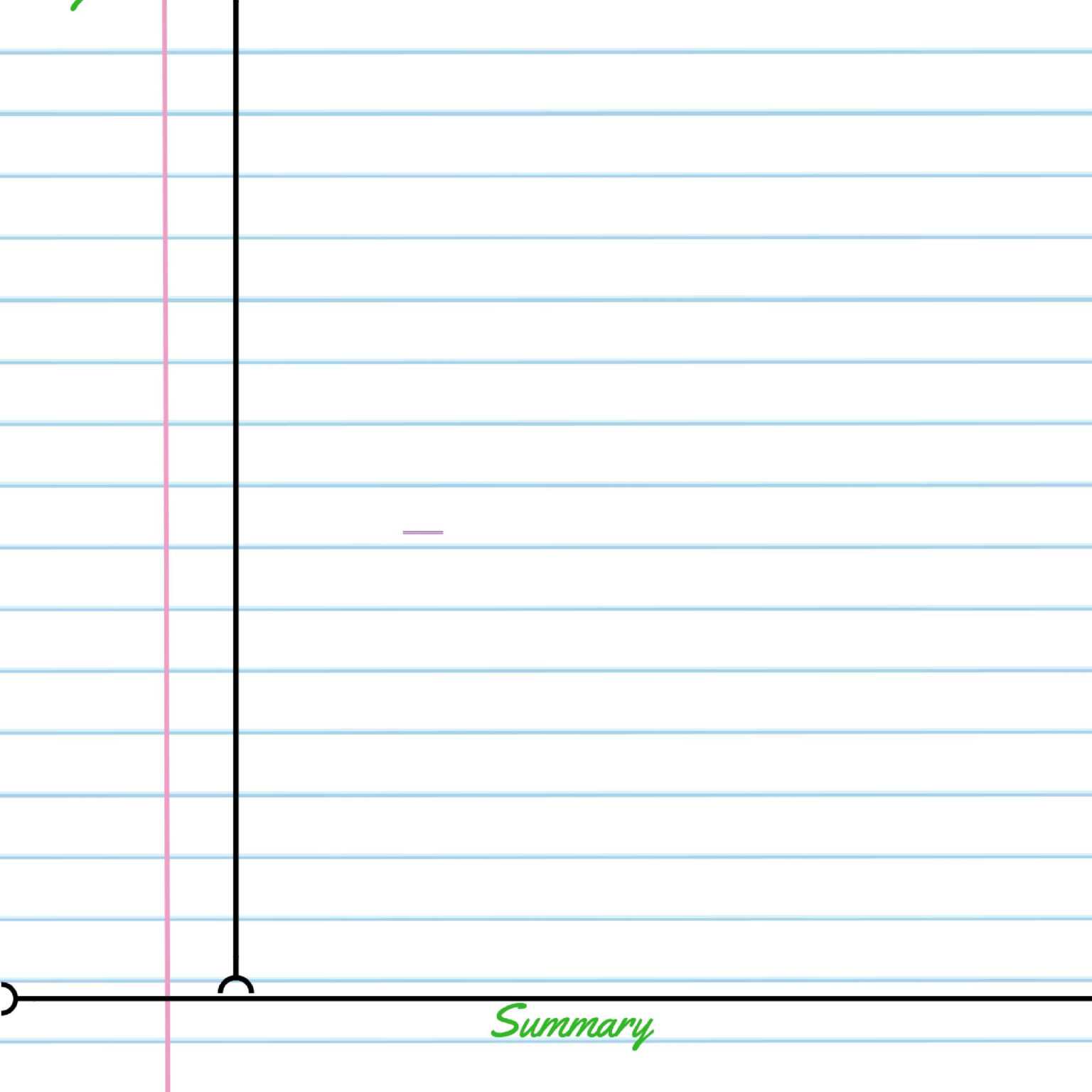Cornell Note Template Word