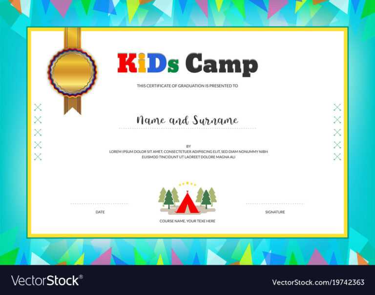 Summer Camp Certificate Template - Template.fromgrandma.best
